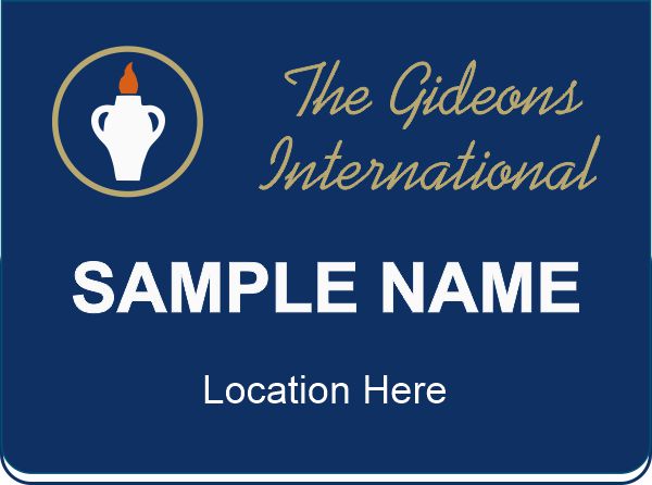 Gideons International - Pocket Insert Badge - $13.42 | NiceBadge™
