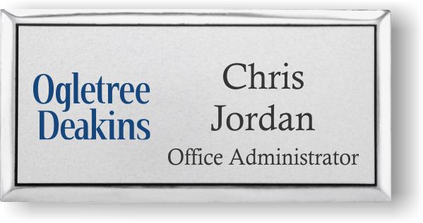 Ogletree Deakins Excecutive Silver Badge (New Logo) - $12.58 | NiceBadge™