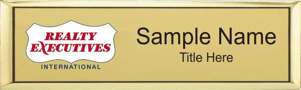 Realty Executives Color Logo - Small Executive Gold Badge - $9.38 ...