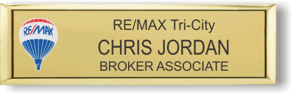 Remax Balloon Logo Style 1 Small Executive Gold Badge - $9.08 | NiceBadge™