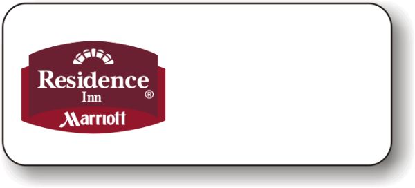 Residence Inn White Logo Only Badge - $3.13 | NiceBadge™