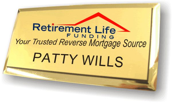 Retirement Life Funding Gold Executive Badge With Tagline - $14.24 ...