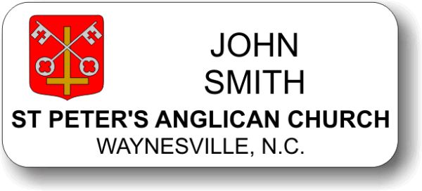 St. Peter's Anglican Church White Badge - $11.58 | NiceBadge™