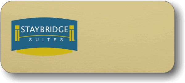Staybridge Suites Gold Round Corner Logo Only Badge - $6.81 | NiceBadge™