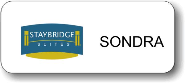 Staybridge Suites White Round Corner Badge - $7.21 | NiceBadge™