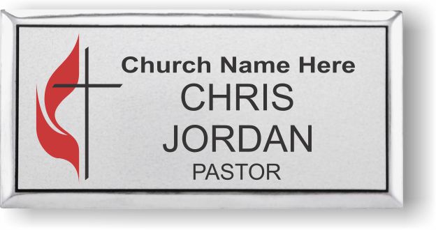The United Methodist Church Executive Silver Badge - $9.98 | NiceBadge™