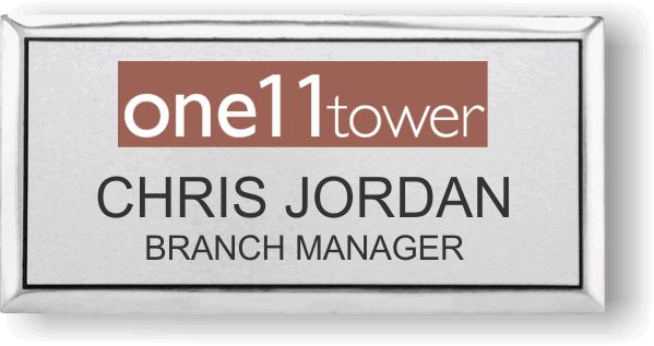 Universal Protection Service One11 Tower Executive Silver Badge - $9.60 ...