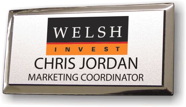 Welsh Companies Invest Logo Executive Silver Badge - $14.57 | NiceBadge™