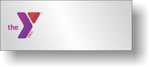 YMCA Purple/Red Silver Square Corner Logo Only Badge - $5.82 | NiceBadge™