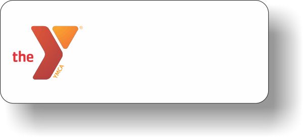 YMCA Red/Orange White Round Corner Logo Only Badge - $5.82 | NiceBadge™