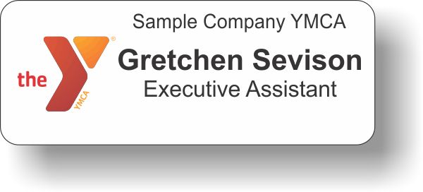 YMCA Red/Orange White Round Corner Badge - $7.15 | NiceBadge™