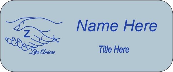 Zeta Phi Beta Sorority, Inc. Standard Light Blue Badge - $7.67 | NiceBadge™