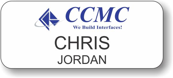 CCMC Inc. White Badge - $7.20 | NiceBadge™