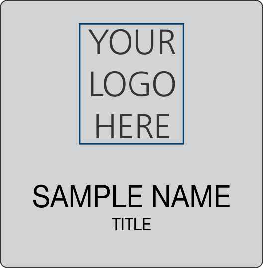 Custom Logo Silver Square Badge - $6.66 | NiceBadge™