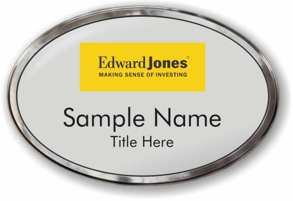 Edward Jones Oval Prestige Polished badge - $32.00 | NiceBadge™