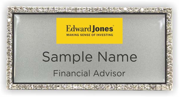 Edward Jones Bling Silver badge - $27.00 | NiceBadge™