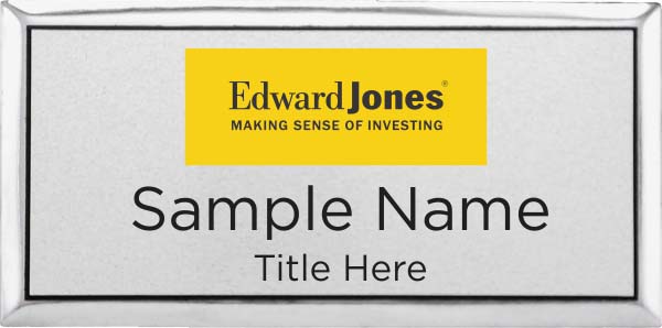 Edward Jones Silver Executive Badge - $9.25 | NiceBadge™