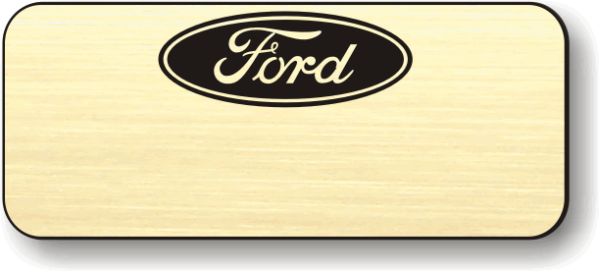 Ford Dealerships Gold Logo Only Badge (Logo on top) - $5.16 | NiceBadge™