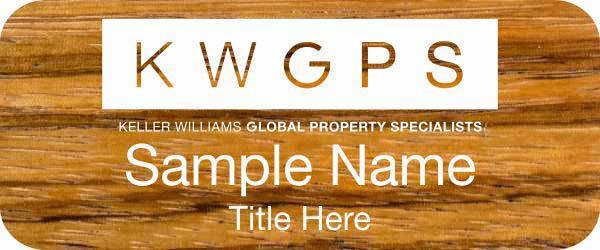Keller Williams GPS Zebra Badge - $20.30 | NiceBadge™