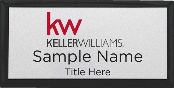 Keller Williams KW Black Executive Silver Badge - $9.98 | NiceBadge™