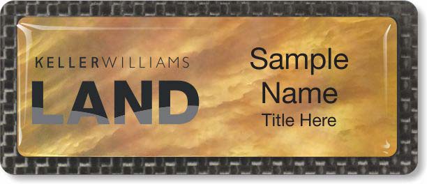 Keller Williams Land Gold Mother of Pearl Carbon Badge - $118.00 ...