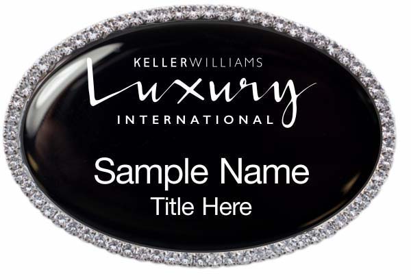 Keller Williams Luxury International Oval Beyond Bling Black Badge ...
