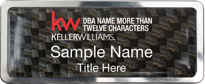 Keller Williams Realty Logo 5 Prestige Carbon Insert Badge - $50.00 ...