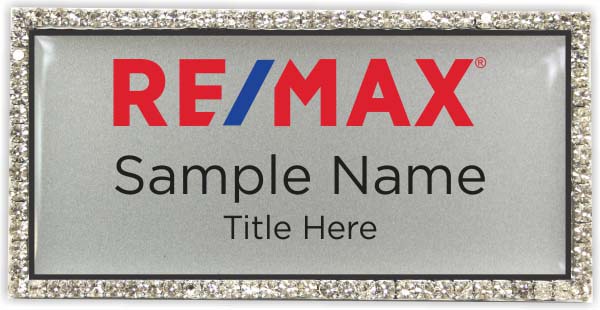 Remax Silver Bling Badge - $27.00 | NiceBadge™