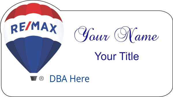 Remax Balloon Logo - 2017 Shaped badge - $10.15 | NiceBadge™
