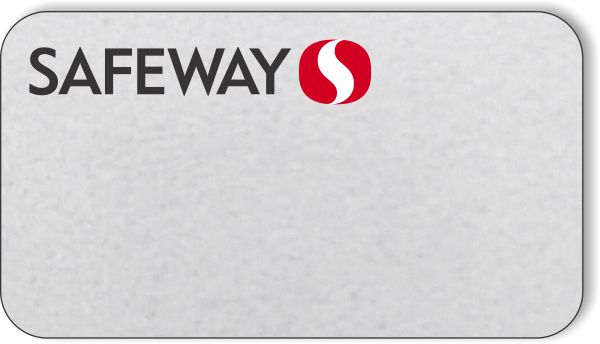 Safeway Silver Logo Only Name Badge - $1.38 | NiceBadge™