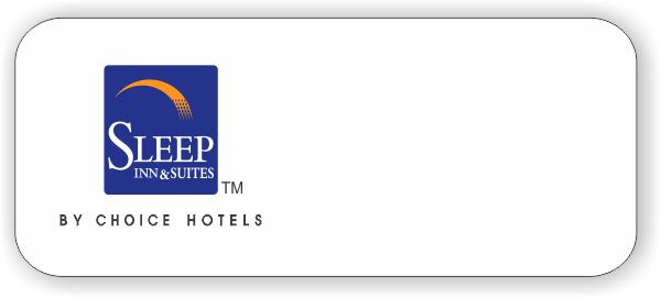 Sleep Inn & Suites White Logo Only Badge (New Logo) - $7.21 | NiceBadge™