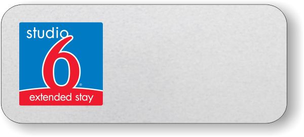 Studio 6 Silver Logo Only Badge - $6.81 | NiceBadge™