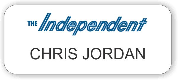 The Independent White Badge - $8.59 | NiceBadge™